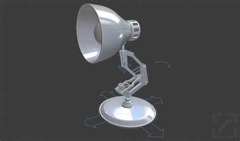 Rigged Luxo Jr Pixar Style Lamp Coeleveld Com