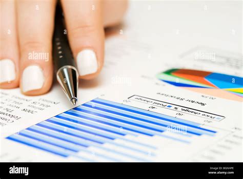 Stock Market Graphs Analyzing Stock Photo Alamy