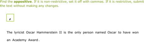 Ixl Commas With Non Restrictive Elements Grade 9 English Practice