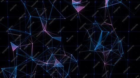 Premium Photo Abstract Scifi Cube With Particle And Line With Digital Indicators Technology