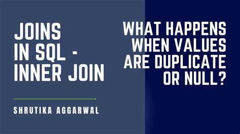Joins In Sql Inner Join What Happens When Values Are Duplicate Or