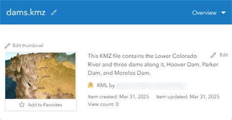 Create A KMZ Dataset Documentation