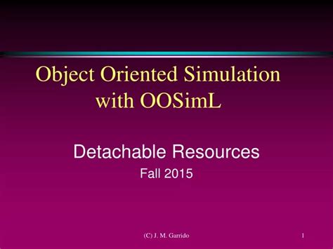 Ppt Object Oriented Simulation With Oosiml Powerpoint Presentation