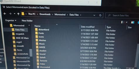 Cant Find Morrowindesm In Data Files Ropenmw