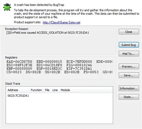 [help] fieldserver bugtrap crash please wait ragezone mmo
