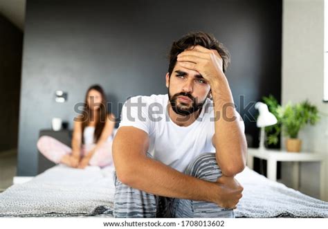 Couple Having Arguments Sexual Problems Bed Stock Photo Shutterstock