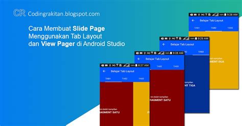 Cara Membuat Slide Page Menggunakan Tab Layout Dan View Pager Di
