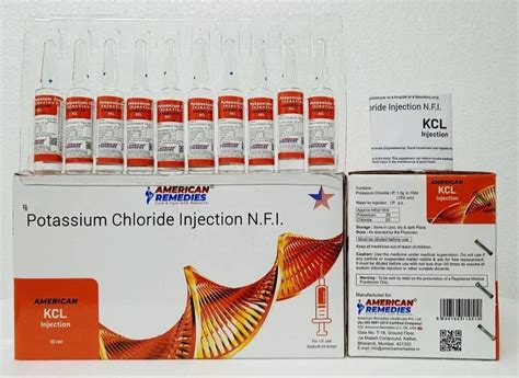 American Kcl Injection 10 Ml At ₹ 200piece In Nagpur Id 2855837233548