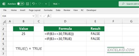 How To Use The True Function Excel Bootcamp