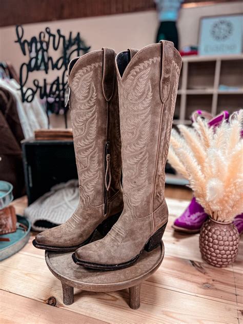 Winter Knee High Snip Toe Boots For Ranch Snip Toe Knee High Boots