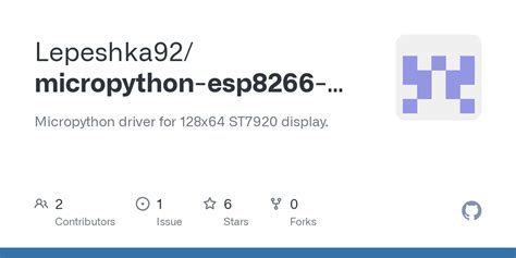 Github Lepeshka92micropython Esp8266 St7920 Micropython Driver For 128x64 St7920 Display