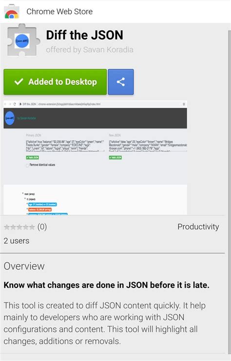 What Is Diff The Json