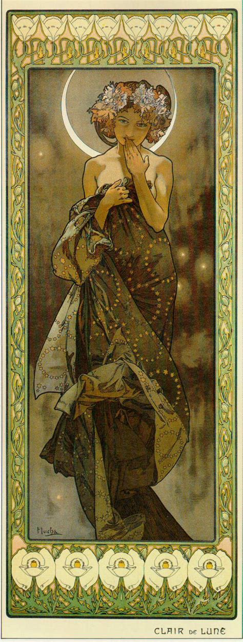 Alphonse Mucha Moon And Stars Stunning Alphonse Mucha Moon And Stars
