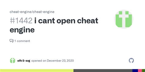 I Cant Open Cheat Engine · Issue 1442 · Cheat Enginecheat Engine · Github