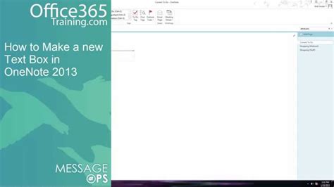 How To Make A New Text Box In Onenote 2013 Youtube
