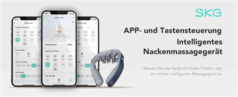 Skg Faltbares Nackenmassagegerät Mit Wärme Kabelloses Tiefengewebe Vibrationsmassagegerät