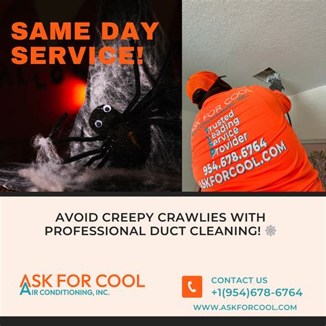 Ask 🕸️ Avoid Creepy Crawlies With Professional Duct Cleaning 🕸️ October Is Here And So Are