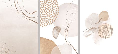 추상 디지털 인쇄 세트 블러쉬 핑크 아이보리 그레이 수채화 일러스트 레이 션 및 골드 요소 배경 모던 양식에 대한 스톡 벡터 아트 및 기타 이미지 Istock