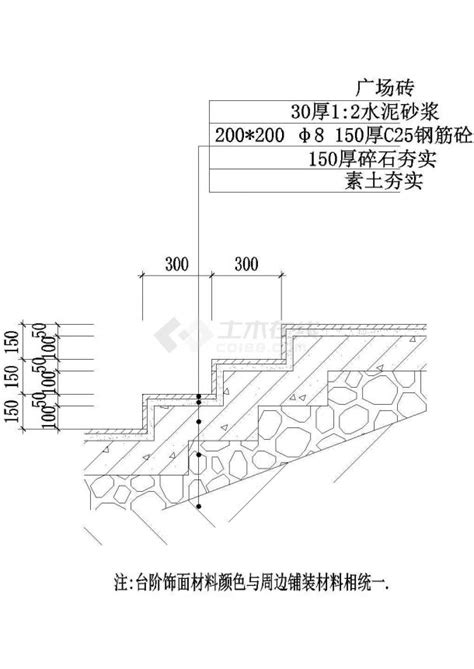 三面台阶平面图 台阶平面图怎么画 第10页 大山谷图库