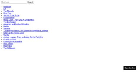 Test Project Codesandbox