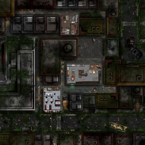 Modern Rpg Post Apocalyptic City Maps R Battlemaps