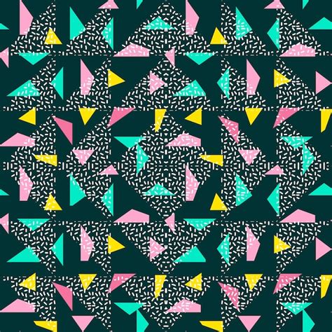 Premium Vector Seamless Triangle Pattern Abstract Background
