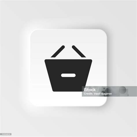 바구니 제거 쇼핑 호형성 스타일 벡터 아이콘입니다 Ui 개념의 간단한 요소 그림입니다 바구니 제거 쇼핑 호형성 스타일 벡터 아이콘입니다 재무 개념 벡터 일러스트레이션 가방에