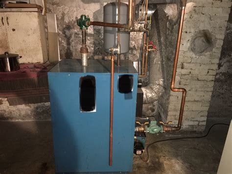 Oil To Natural Gas Boiler Job Heating Help The Wall
