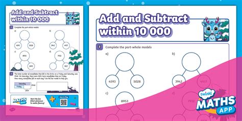 👉 Year 6 Addition And Subtraction Skill Safari Activity Sheet
