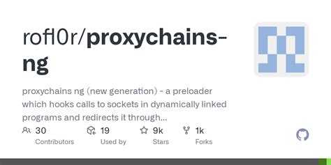 GitHub Rofl R Proxychains Ng Proxychains Ng New Generation A Preloader Which Hooks Calls