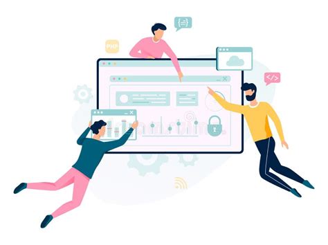 Web Programming Concept Coding Testing And Writing Program Stock