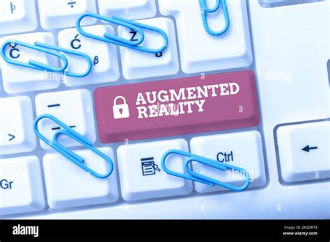 Hand Writing Sign Augmented Reality Internet Concept Technology That Imposes Computer Image On