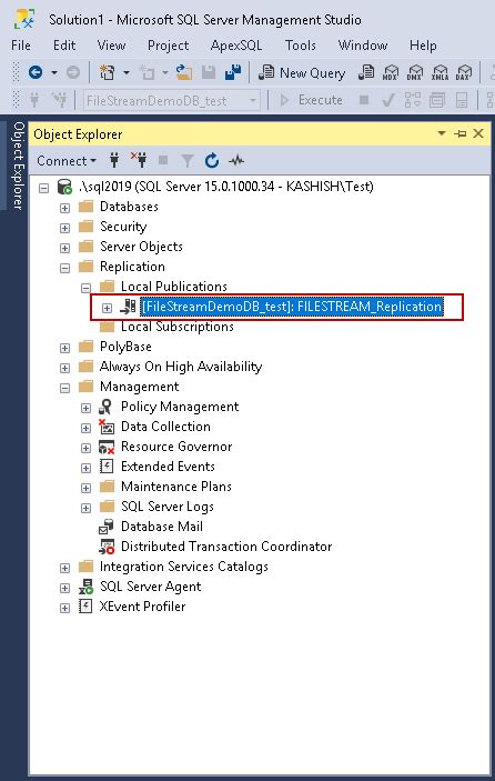 SQL Server FILESTREAM And Replication