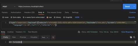 Error 403 Forbidden On Collect Api · Issue 1461 · Umami Softwareumami · Github
