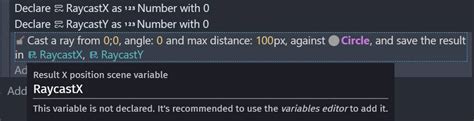Store Raycast Results In Local Variables Feature Requests Gdevelop