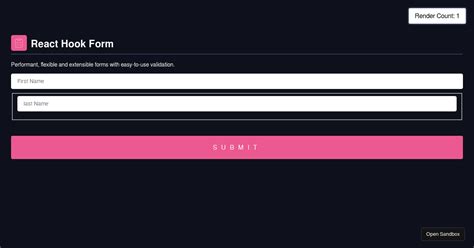 React Hook Form Disabled Inputs Forked Codesandbox