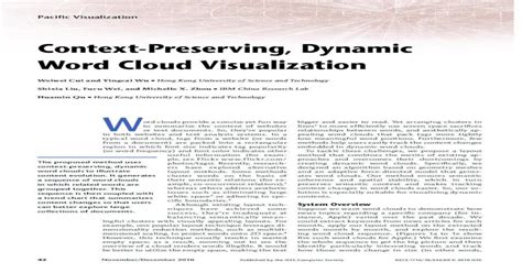 pdf context preserving dynamic word cloud visualizationusing dynamic word clouds dynamic