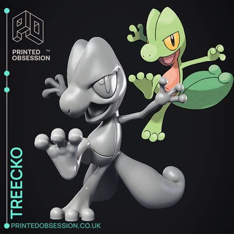 Treecko Pokemon Fan Art 3d Model By Printedobsession On Thangs