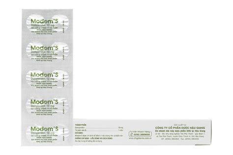 Thuốc Trị Nôn Buồn Nôn Modoms 10mg Hộp 100 Viên