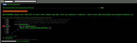 Db Errors Unable To Migrate From V342 To V400 · Issue 175