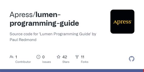 github apress lumen programming guide source code for lumen programming guide by paul redmond