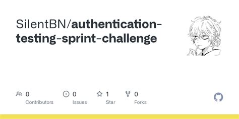 GitHub SilentBN Authentication Testing Sprint Challenge