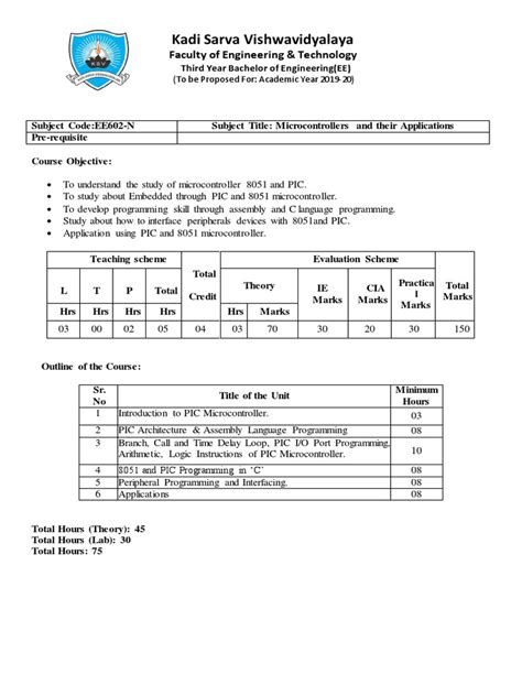 ee602 n microcontroller and their applications pdf microcontroller