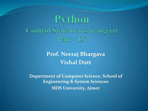 Python Decision Makingloopscontrol Statements Part9 Ppt