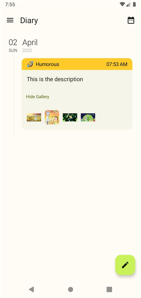 github bikcodeh notes compose app tp display notes as a dairy with