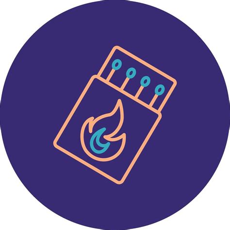 Match Line Two Color Circle Icon 43449740 Vector Art At Vecteezy