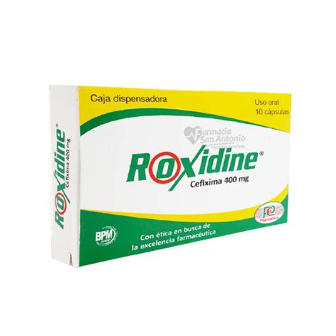 Roxidine 400 Mg Tienda Catracha Salud