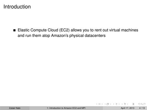 Lab Introduction To Amazon EC And MPI PPT