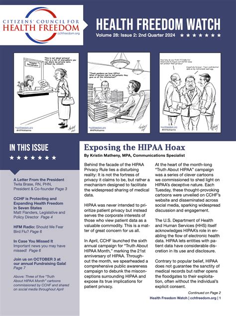 Exposing The Hipaa Hoax Citizens Council For Health Freedom