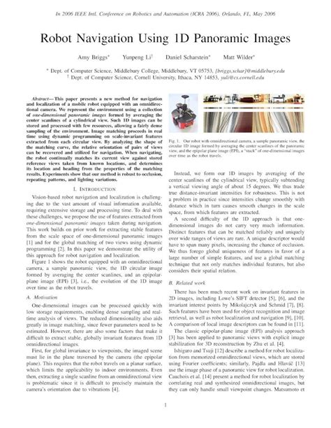pdf robot navigation using 1d panoramic imagesyuli papers icra06 pdf